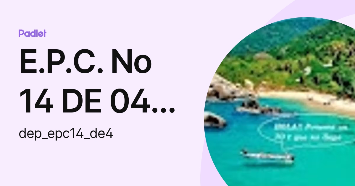 E.P.C. No 14 DE 04 Agustín Rafael Caffarena (dep_epc14_de4) profile | Padlet