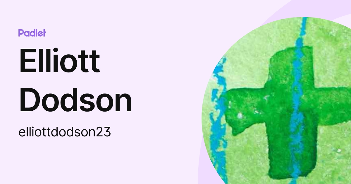Elliott Dodson (elliottdodson23) profile | Padlet