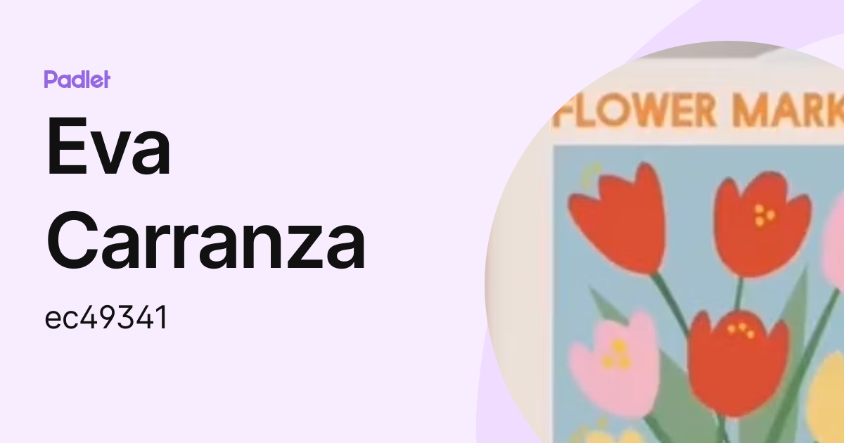 Eva Carranza (ec4934) profile | Padlet