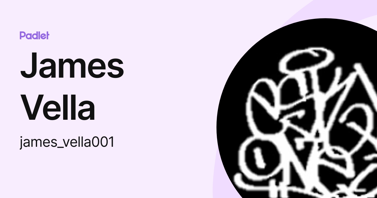James Vella (james_vella001) profile | Padlet