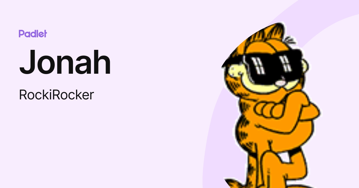 Jonah (RockiRocker) profile | Padlet