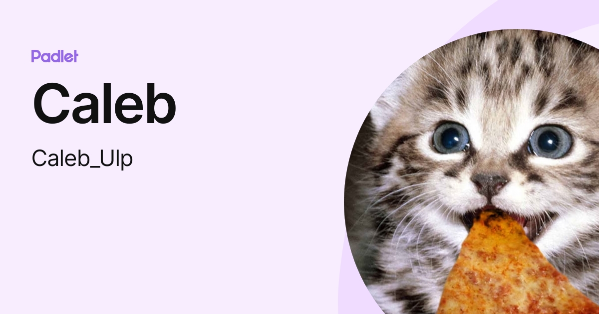 Caleb Caleb Ulp Profile Padlet