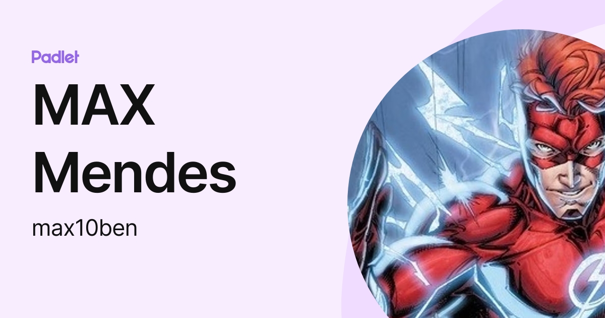 MAX Mendes (max10ben) profile | Padlet