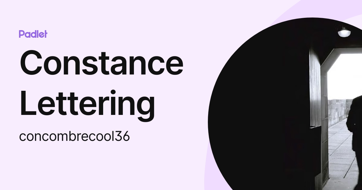 Constance Lettering (concombrecool36) profile | Padlet