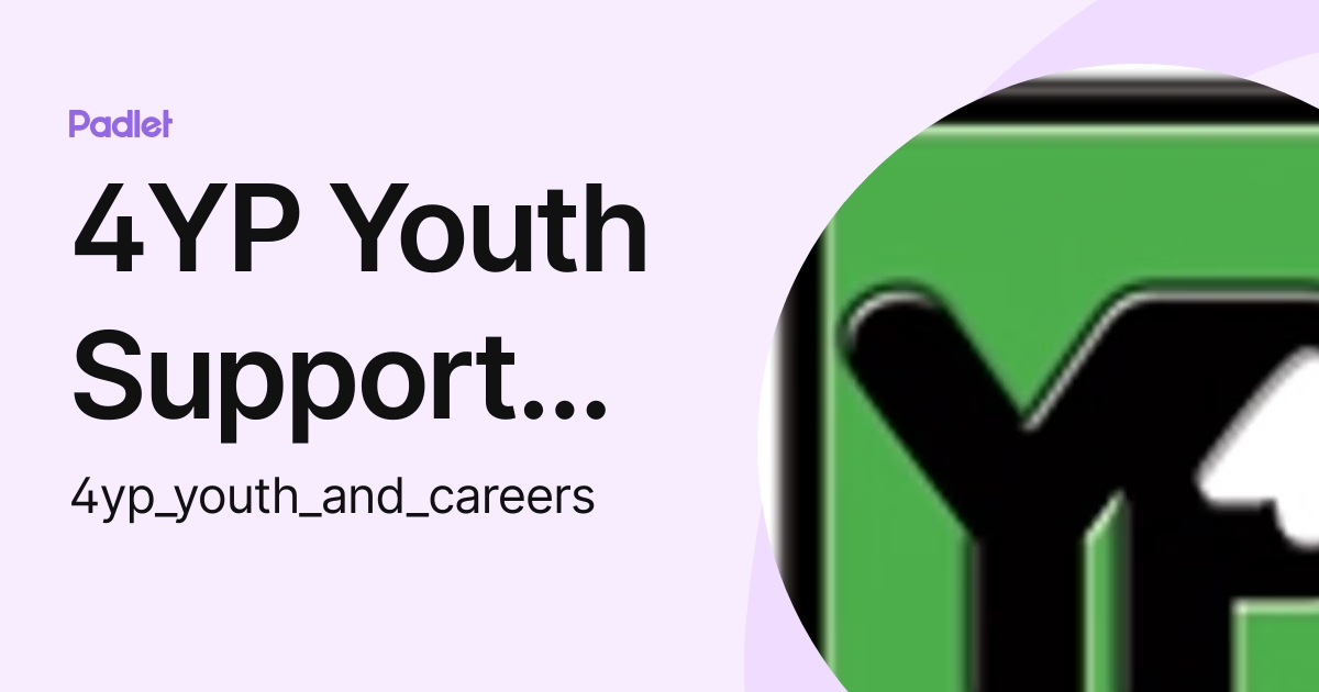 4YP Youth Support and Career Advice (4yp_youth_and_careers) profile ...