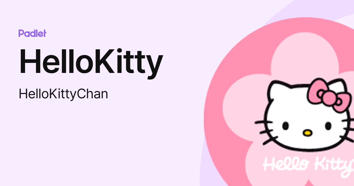 HelloKitty (HelloKittyChan) perfil | Padlet