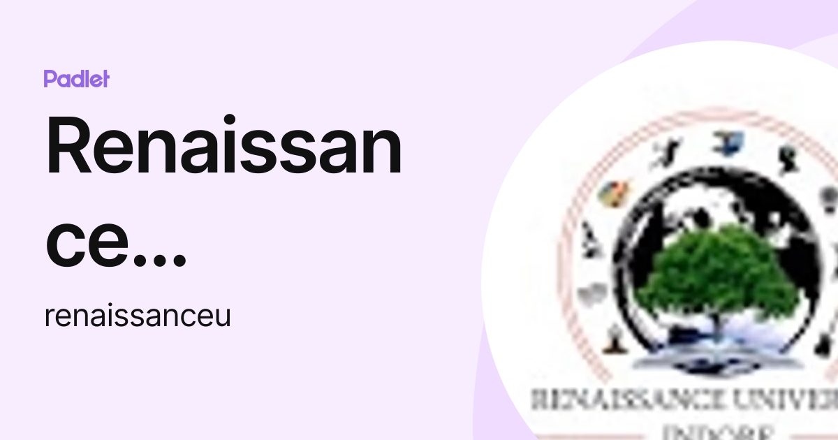 Renaissance University (renaissanceu) profile | Padlet