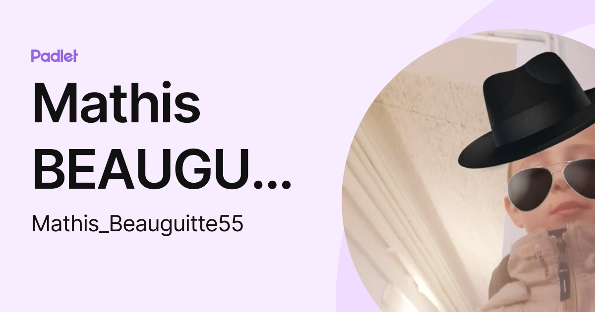 Mathis Beauguitte Mathis Beauguitte55 Profile Padlet