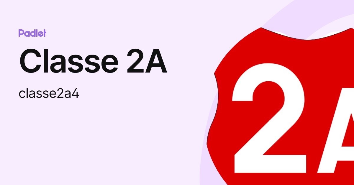 Classe 2A (classe2a4) profile | Padlet