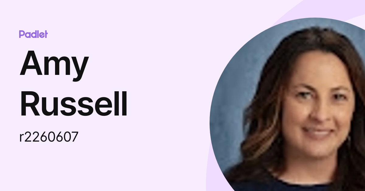 Amy Russell (r2260607) profile | Padlet