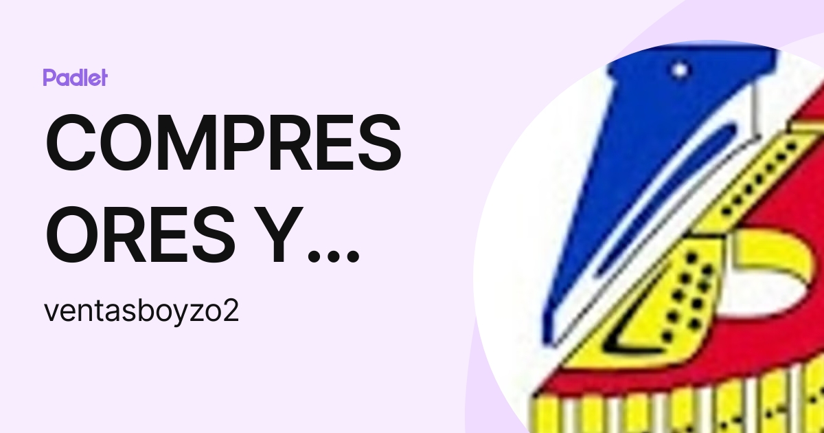 COMPRESORES Y EQUIPOS PARA CONSTRUCCION BOYZO (ventasboyzo2) profile ...