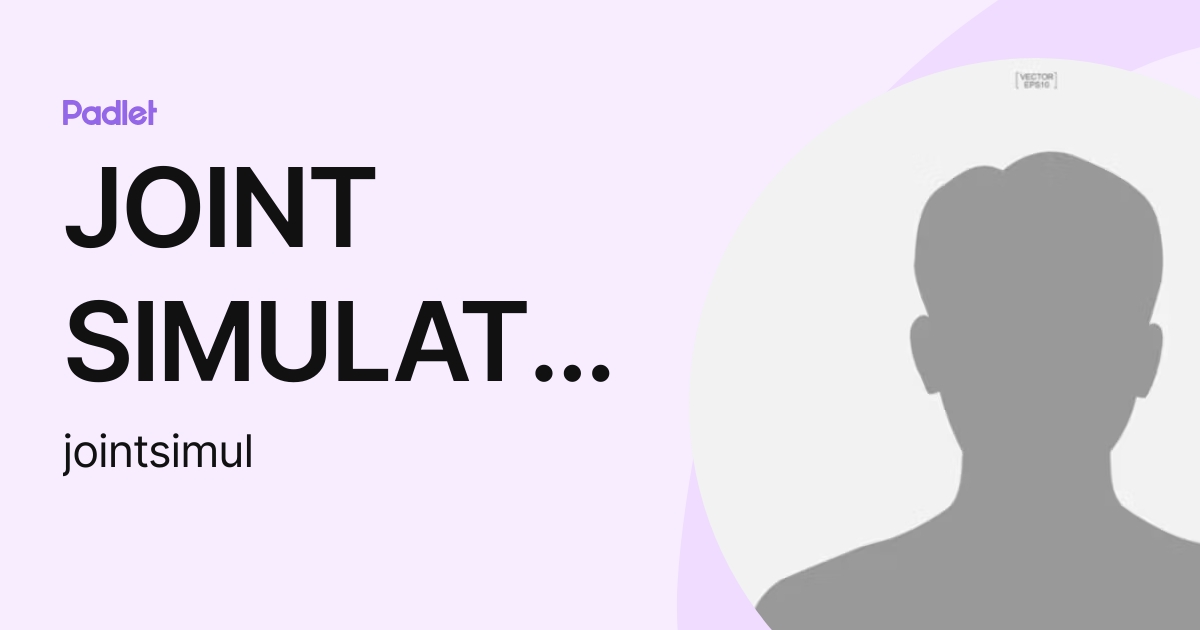 JOINT SIMULATION UB X UGM (jointsimul) profile | Padlet