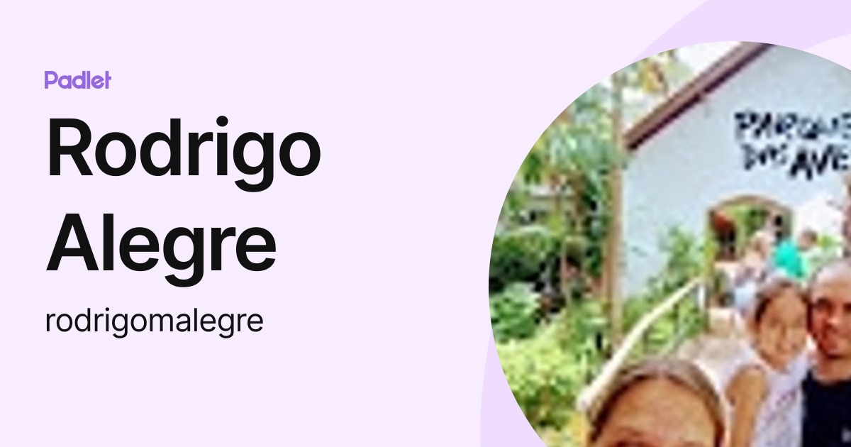 Rodrigo Alegre (rodrigomalegre) profile | Padlet