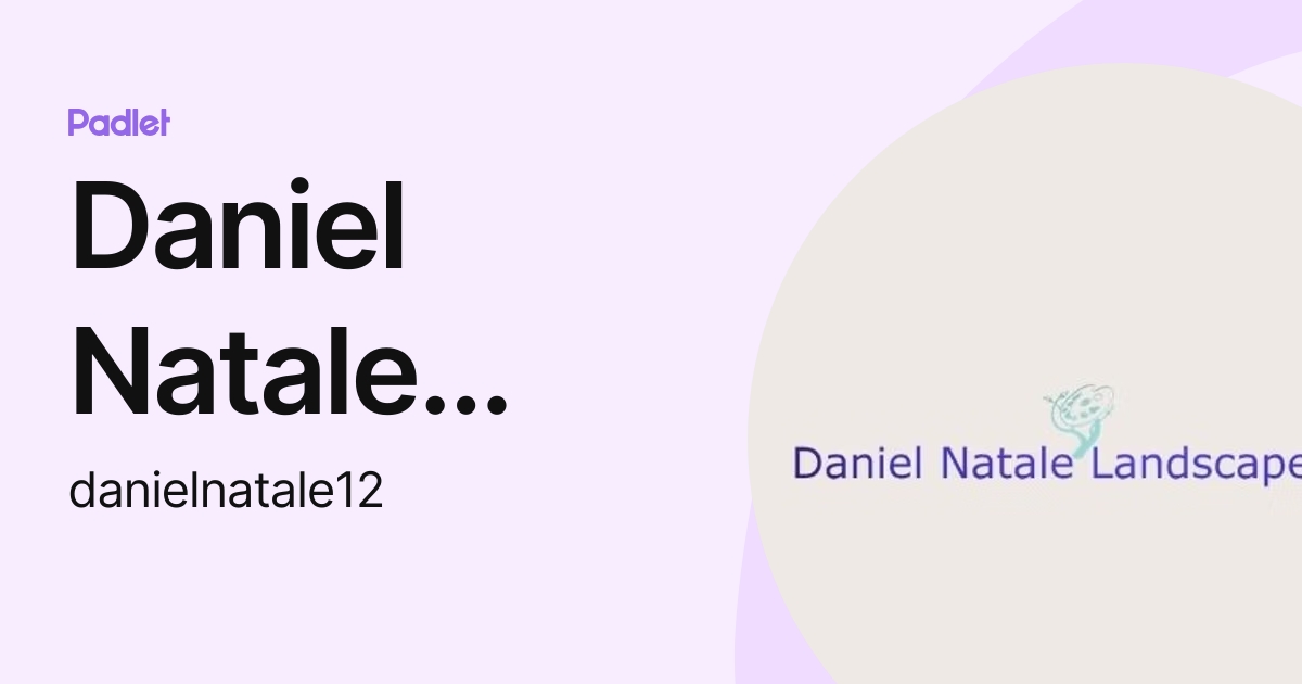 Daniel Natale Fine Art (danielnatale12) profile | Padlet