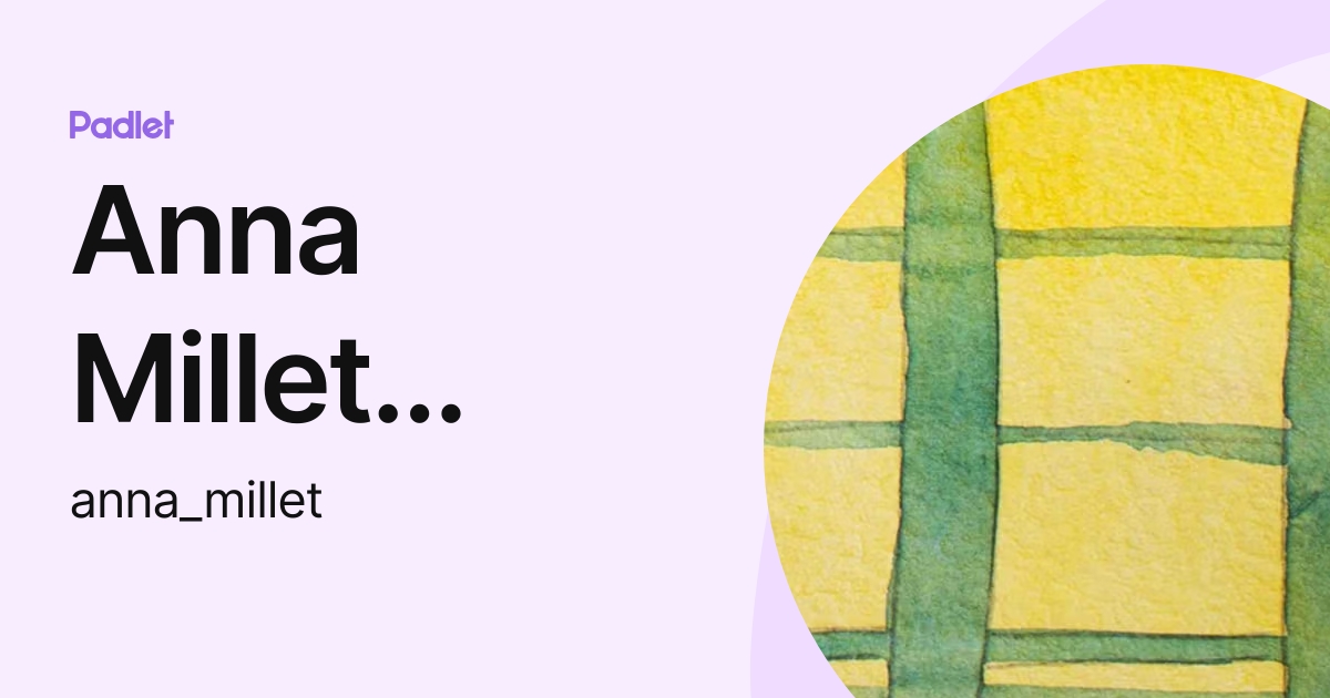 Anna Millet Benguerel (anna_millet) profile | Padlet