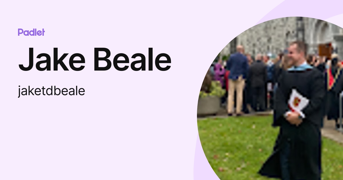 Jake Beale (jaketdbeale) profile | Padlet