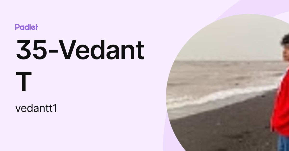 35-Vedant T (vedantt1) profile | Padlet