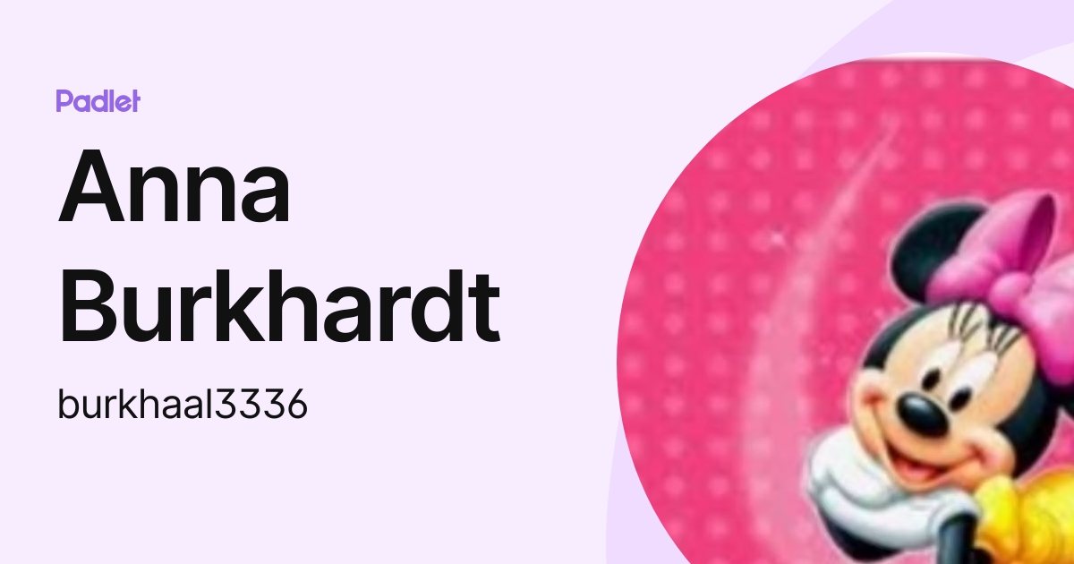 Anna Burkhardt (burkhaal3336) profile | Padlet