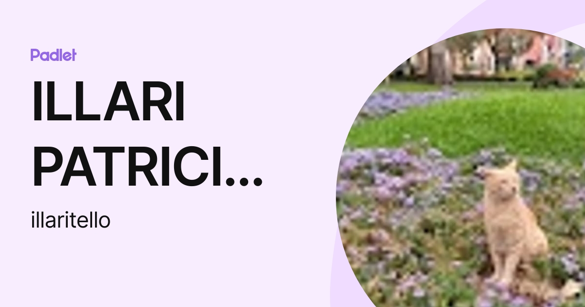 ILLARI PATRICIA FERNANDA TELLO SOLIS (illaritello) profile | Padlet