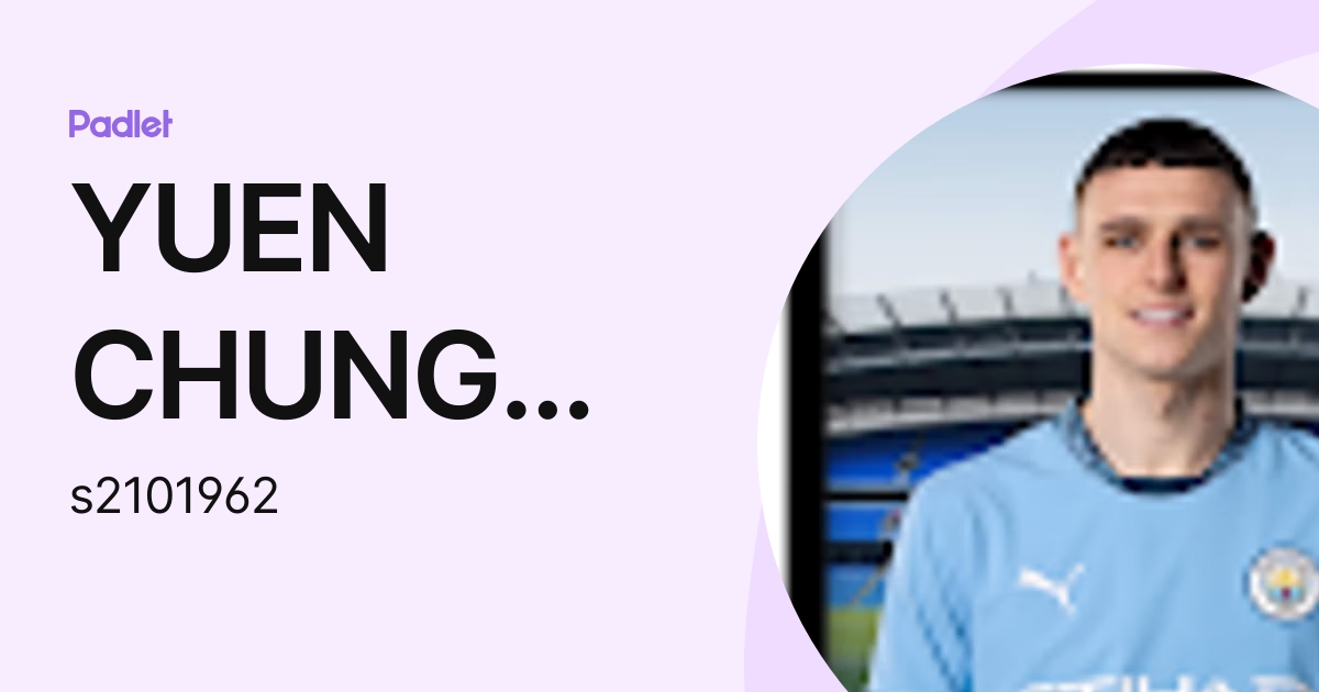 YUEN CHUNG HIM LUKE袁仲謙 (s2101962) profile | Padlet