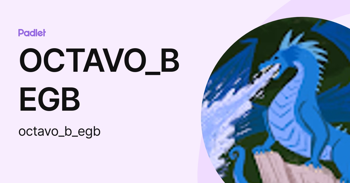 OCTAVO_B EGB (octavo_b_egb) perfil | Padlet