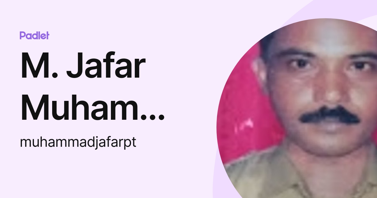 M. Jafar Muhammad (muhammadjafarpt) profile | Padlet