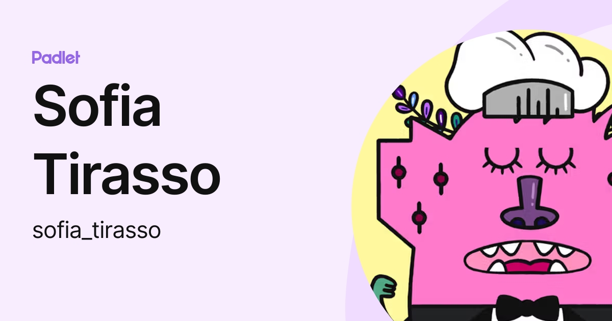 Sofia Tirasso (sofia_tirasso) profile | Padlet