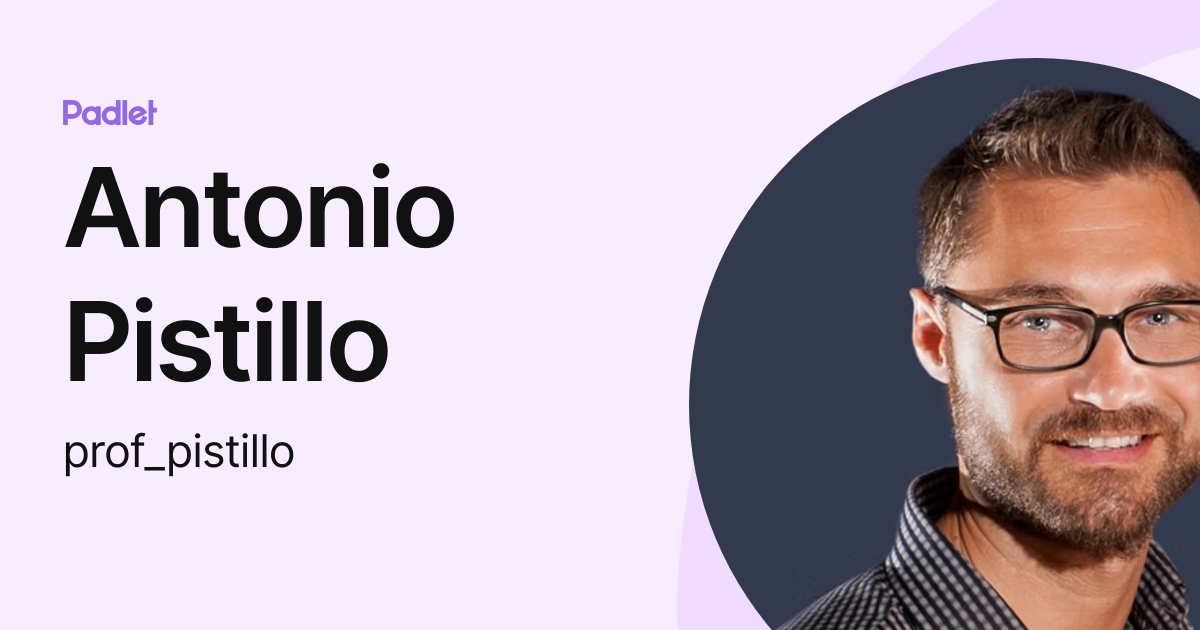Antonio Pistillo (prof_pistillo) profile | Padlet