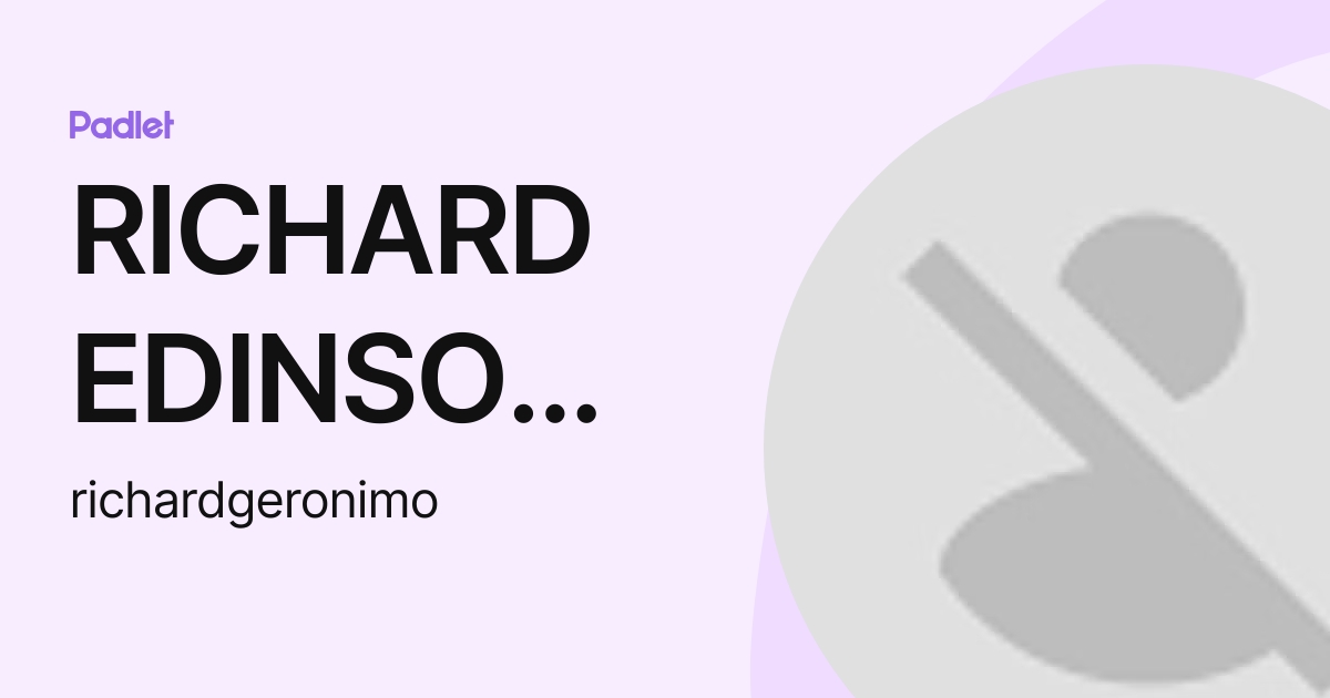 RICHARD EDINSON GERONIMO PACORI (richardgeronimo) profile | Padlet
