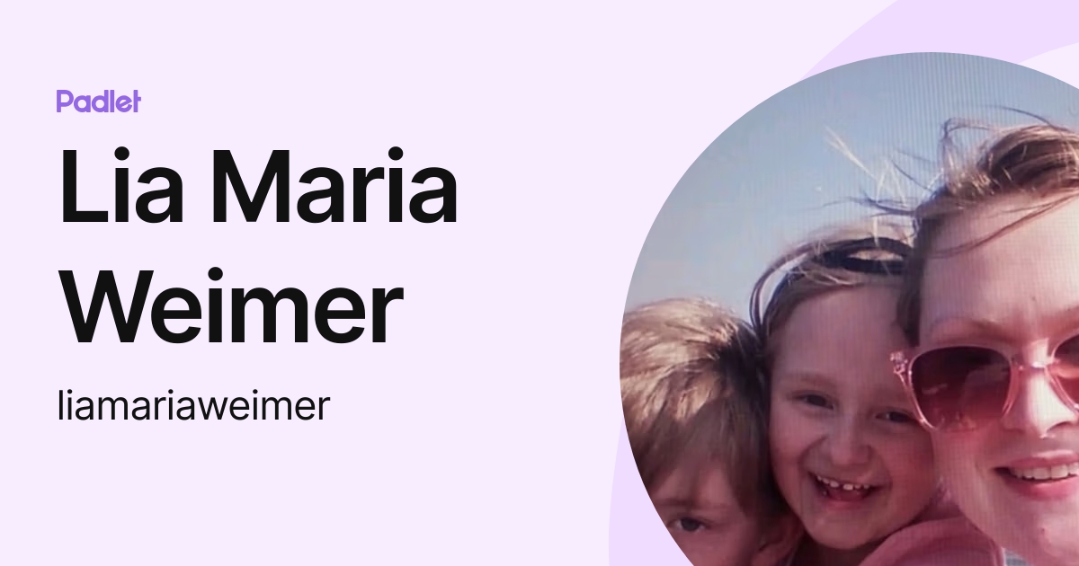Profil von Lia Maria Weimer (liamariaweimer) | Padlet