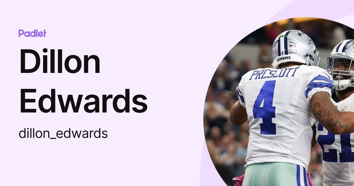 Dillon Edwards (dillon_edwards) profile | Padlet
