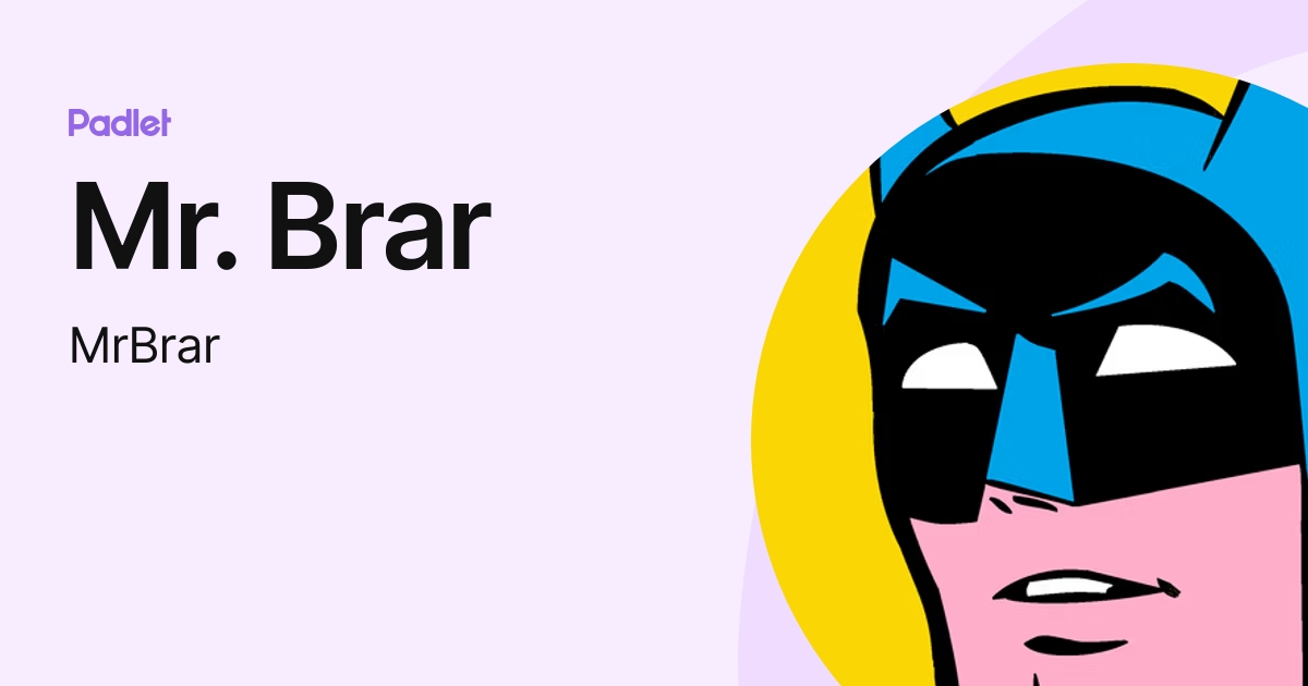 Mr. Brar (MrBrar) profile | Padlet