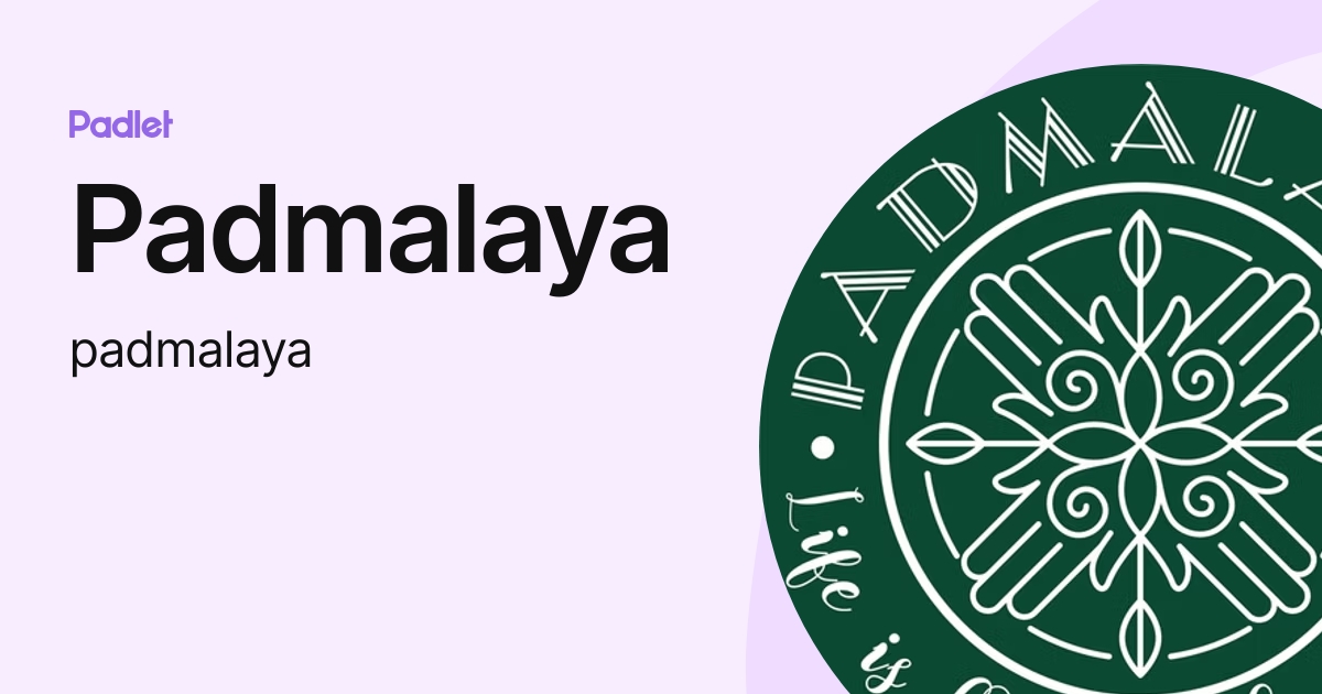 Padmalaya (padmalaya) profile | Padlet