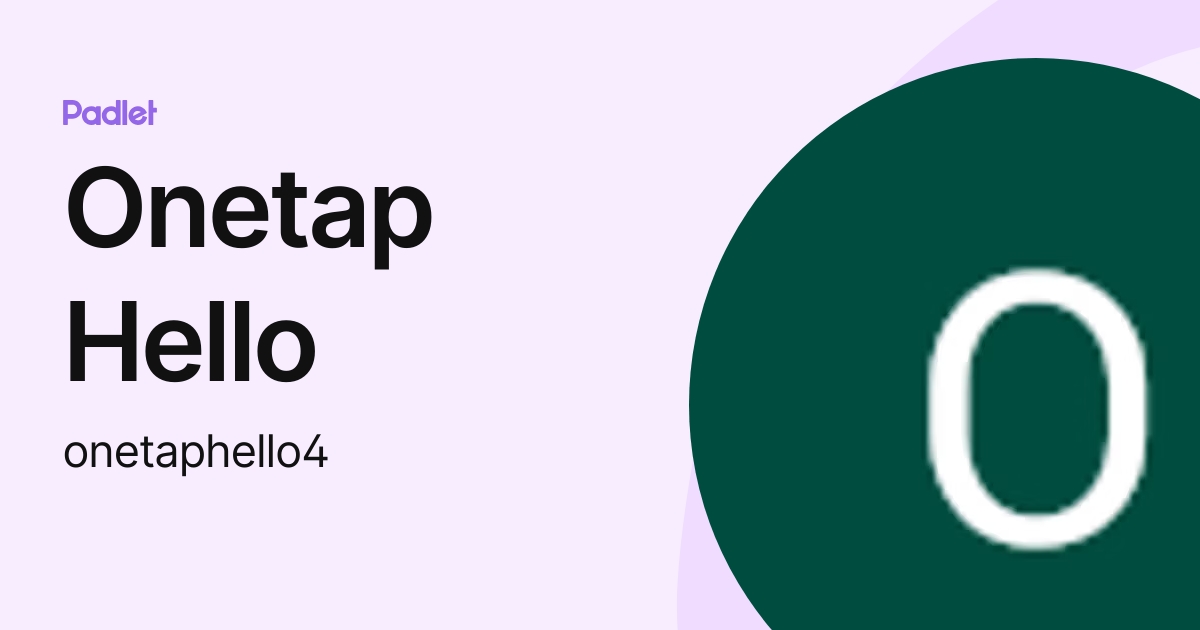 Onetap Hello (onetaphello4) profile | Padlet