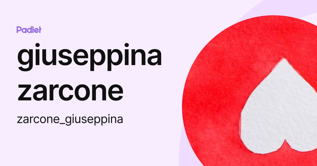 giuseppina zarcone (zarcone_giuseppina) profile | Padlet