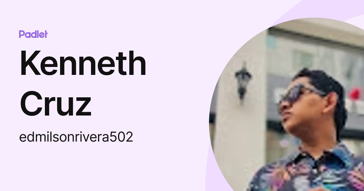 Kenneth Cruz (edmilsonrivera502) perfil | Padlet