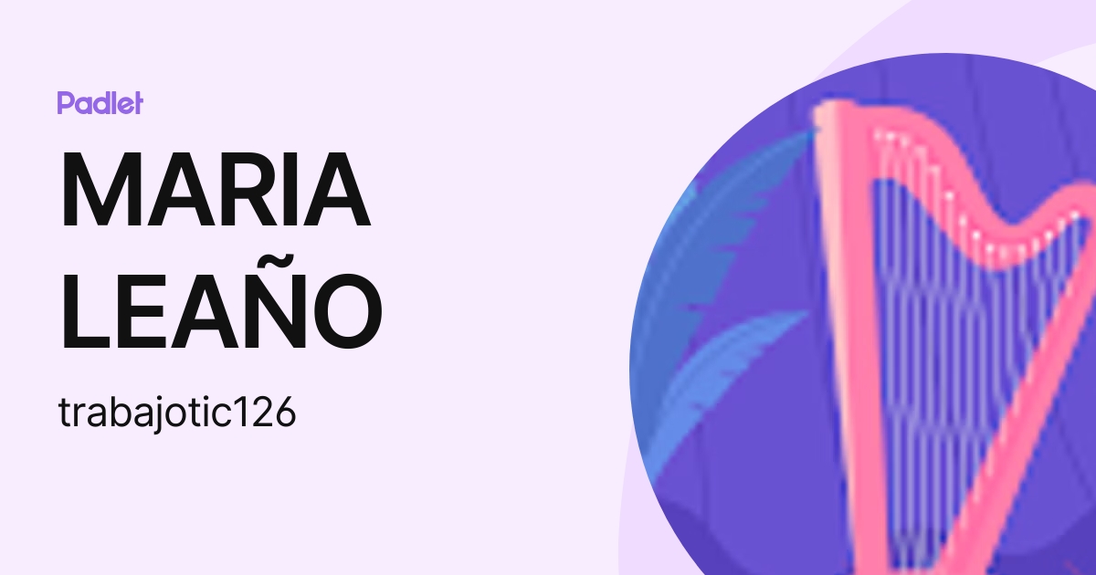 MARIA LEAÑO (trabajotic126) profile | Padlet