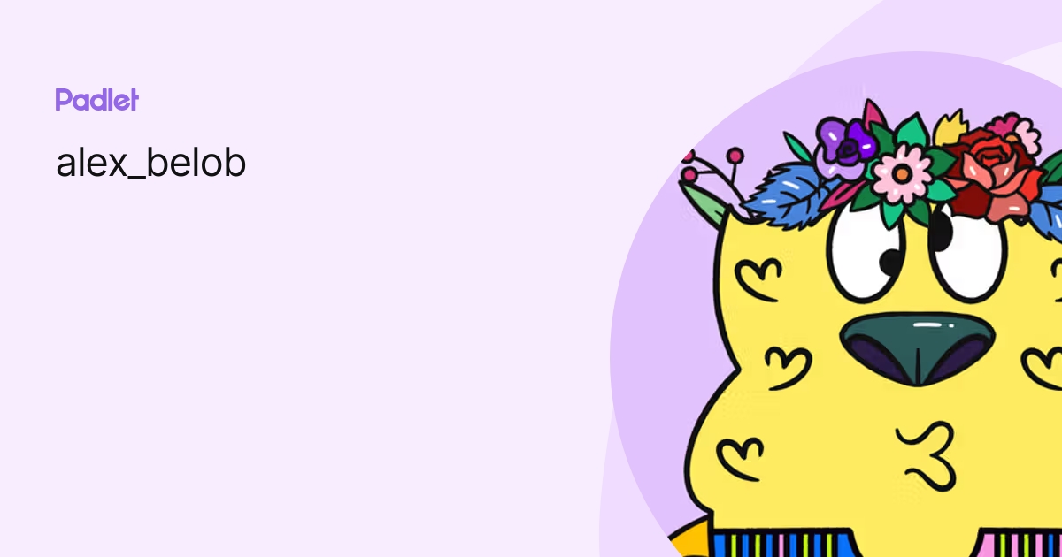 alex_belob profile | Padlet