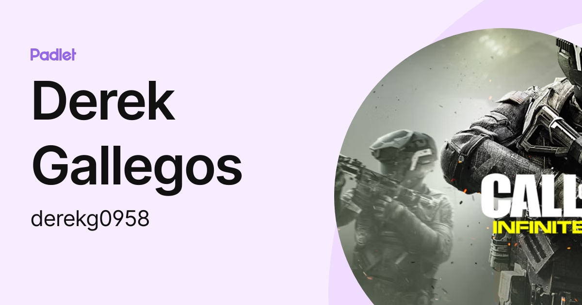 Derek Gallegos (derekg0958) profile | Padlet