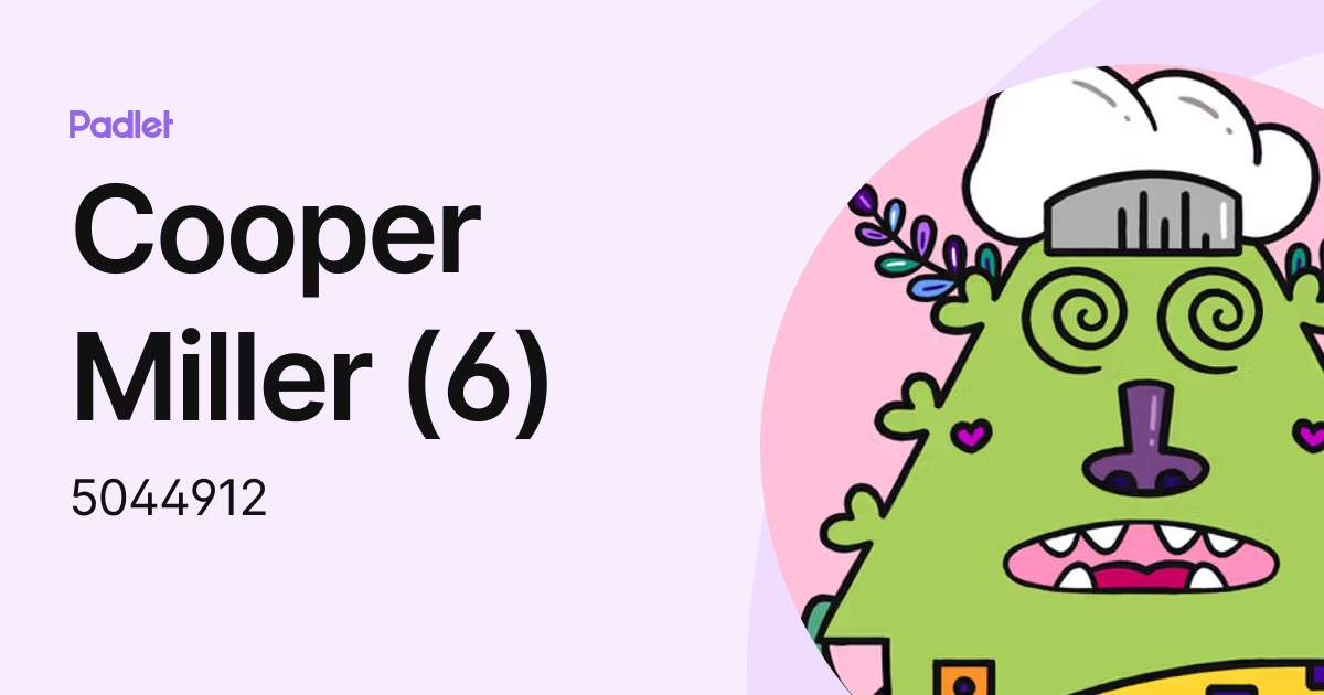 Cooper Miller (6) (5044912) profile | Padlet