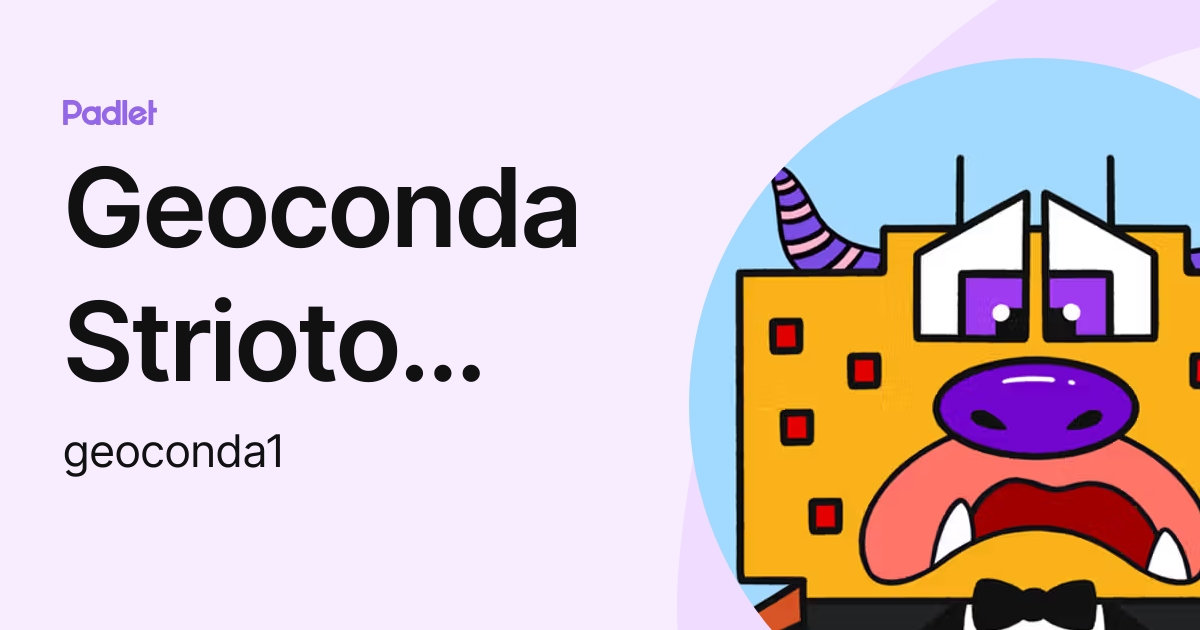 Geoconda Strioto Domingues (geoconda1) perfil | Padlet