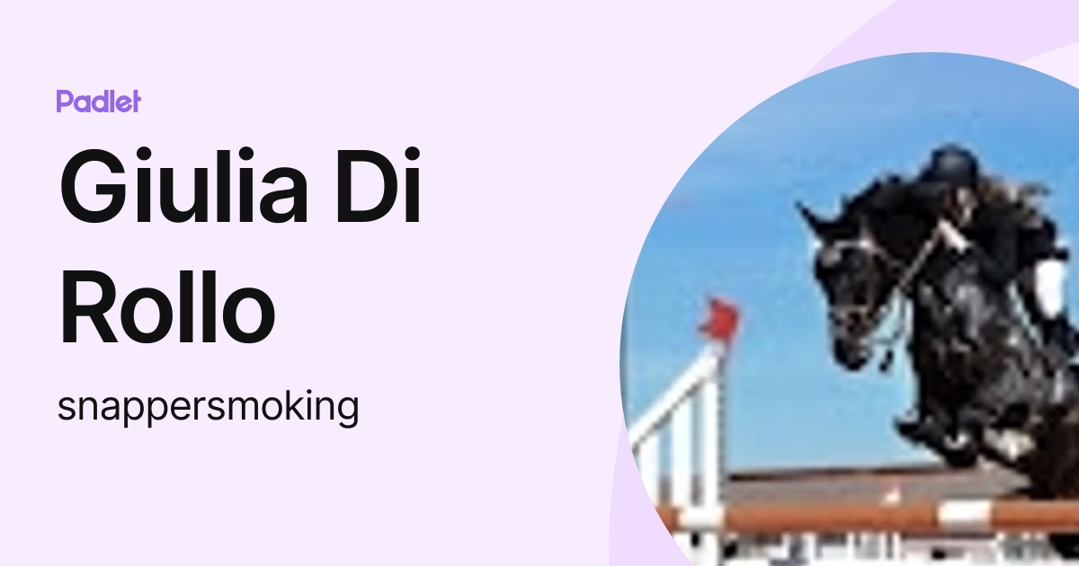 Giulia Di Rollo (snappersmoking) profile | Padlet
