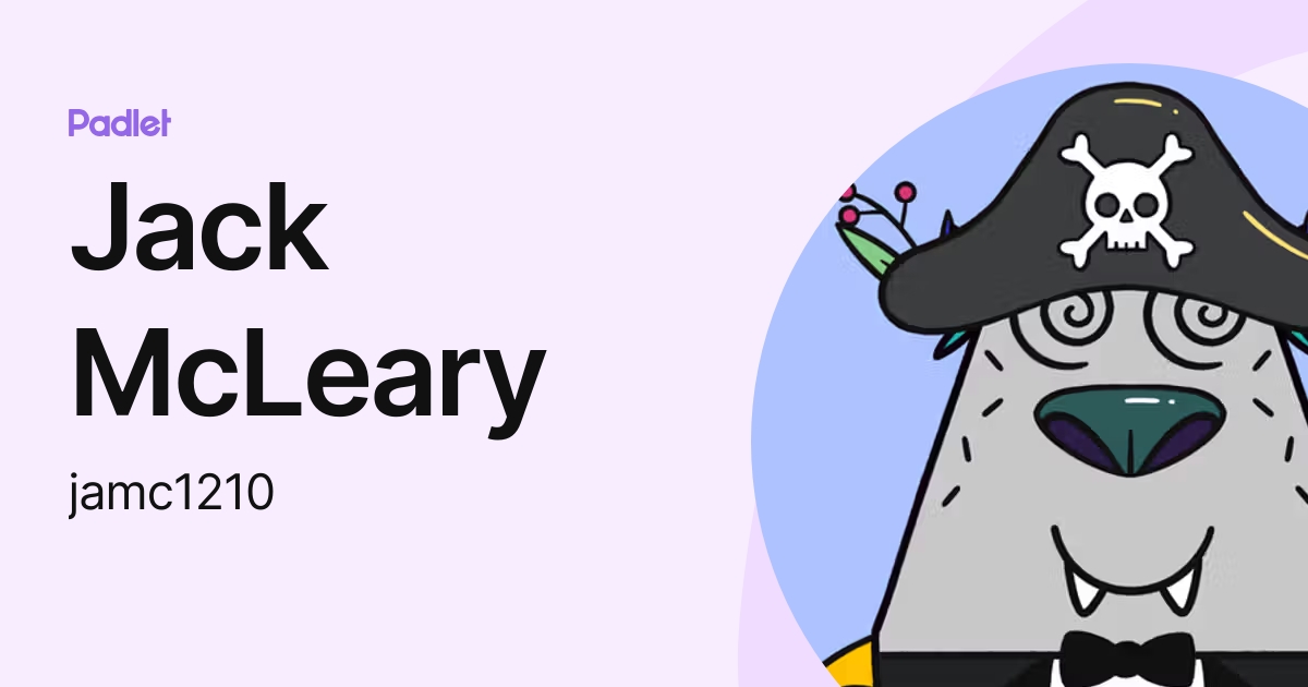 Jack McLeary (jamc1210) profile | Padlet