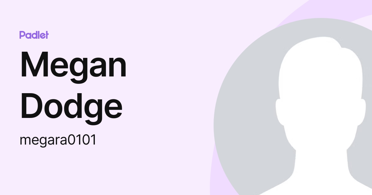 Megan Dodge (megara0101) profile | Padlet