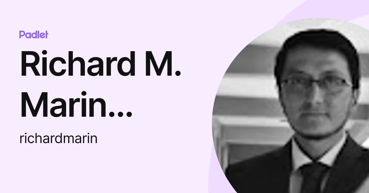 Richard M. Marin Sevillano (richardmarin) perfil | Padlet