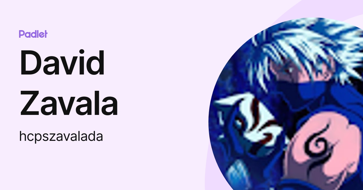 David Zavala (hcpszavalada) profile | Padlet