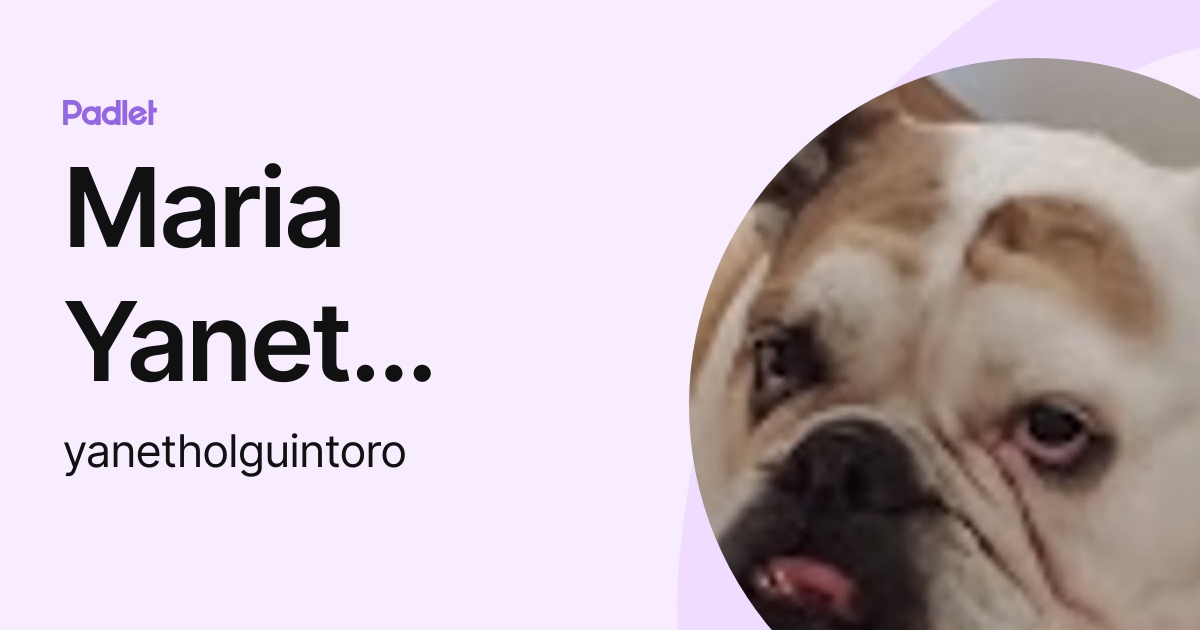 Maria Yanet Holguin Toro (yanetholguintoro) profile | Padlet