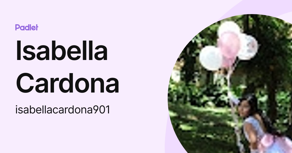 Isabella Cardona (isabellacardona901) profile | Padlet