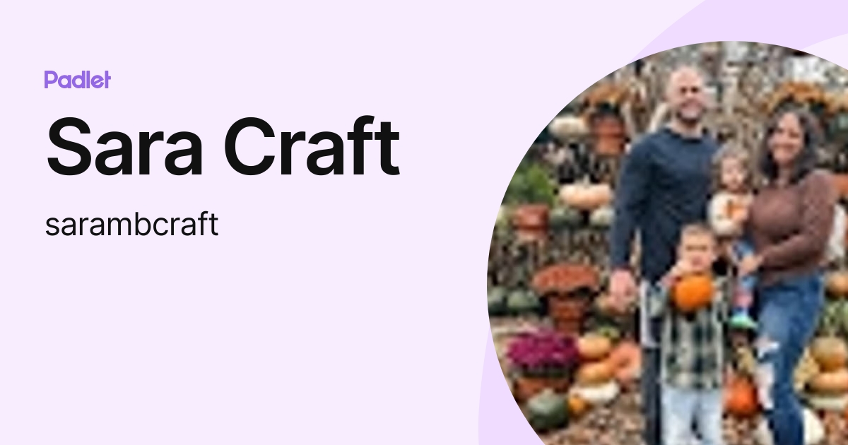 Sara Craft (sarambcraft) profile | Padlet