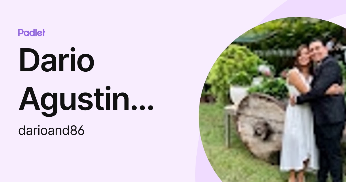 Dario Agustin Benavides Andino (darioand86) profile | Padlet
